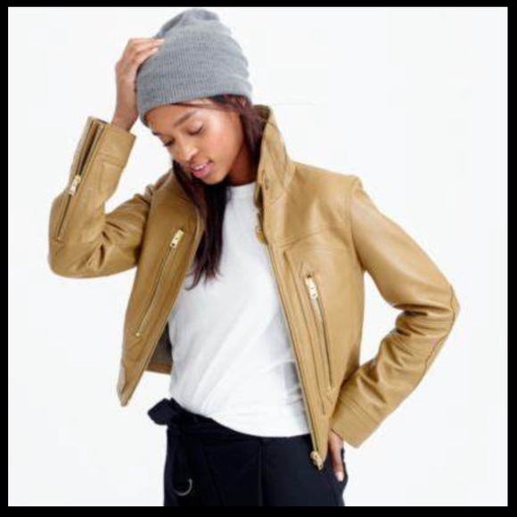 J. Crew | Jackets & Coats | J Crew Collection Leather Jacket | Poshmark
